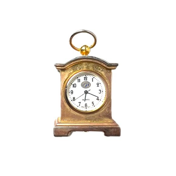 Vintage | Accents | Vintage 2 Miniature Classic Gold Clock | Poshmark